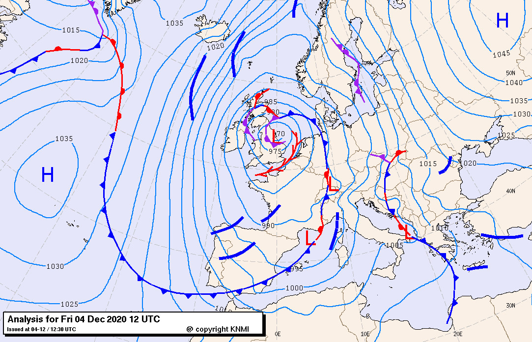 KNMI - Weerkaarten archief Europa