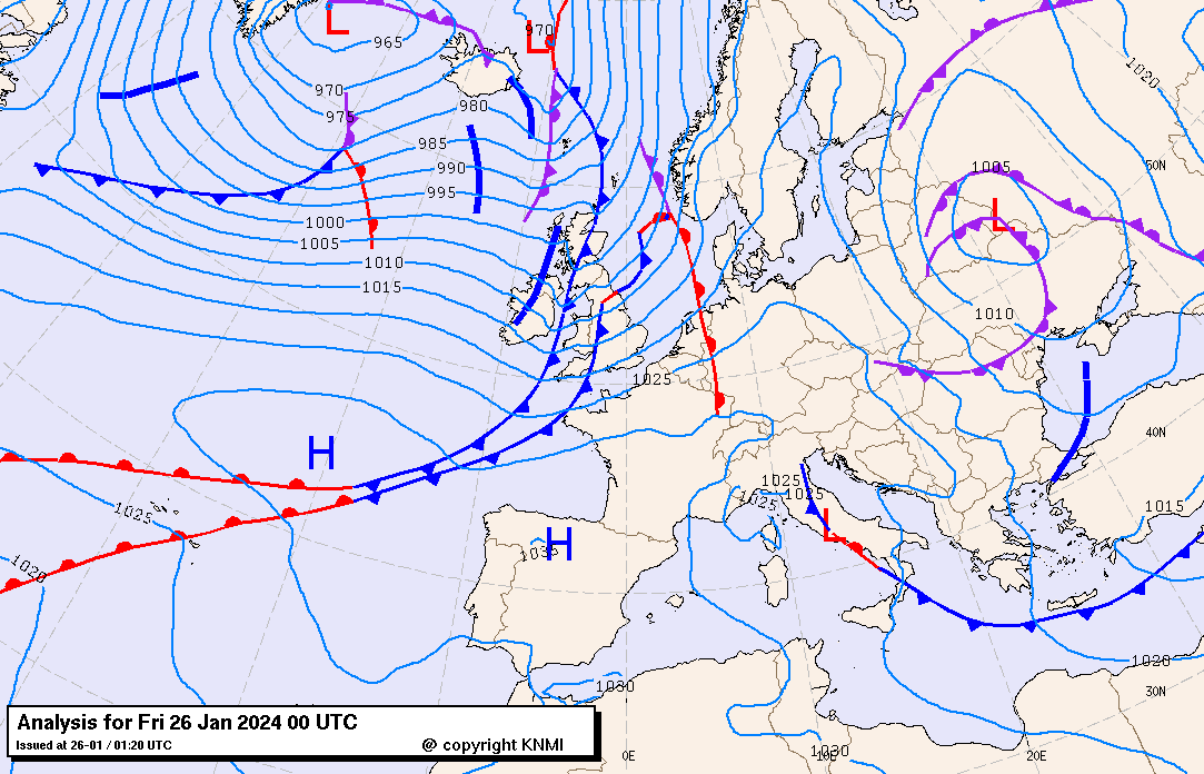 KNMI - Weerkaarten archief Europa