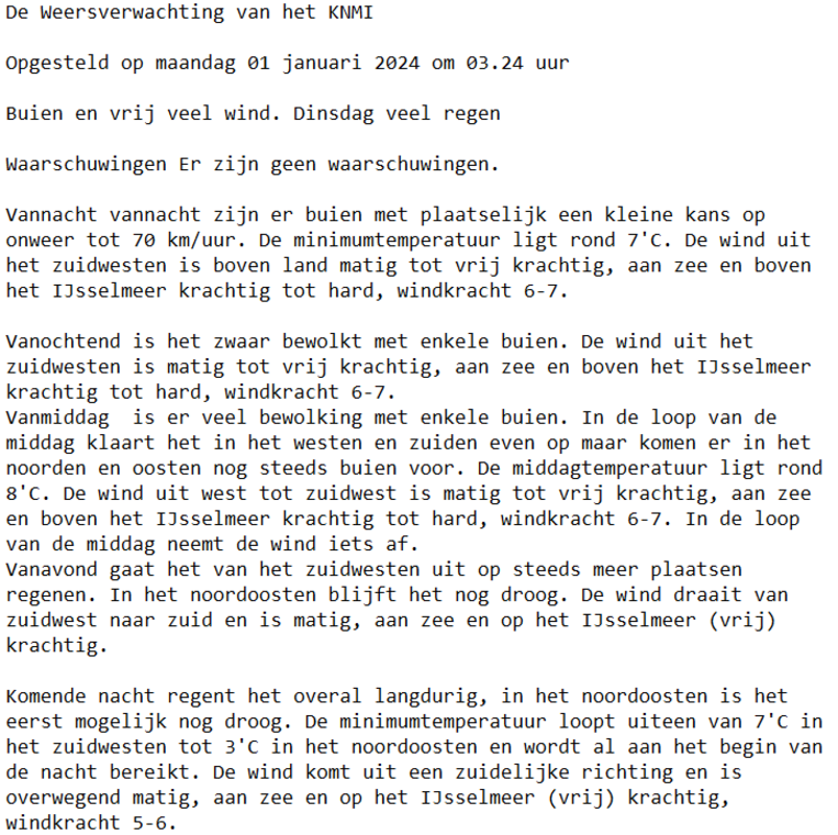 KNMI Research - Observations & Data Technology - Personalised weather ...